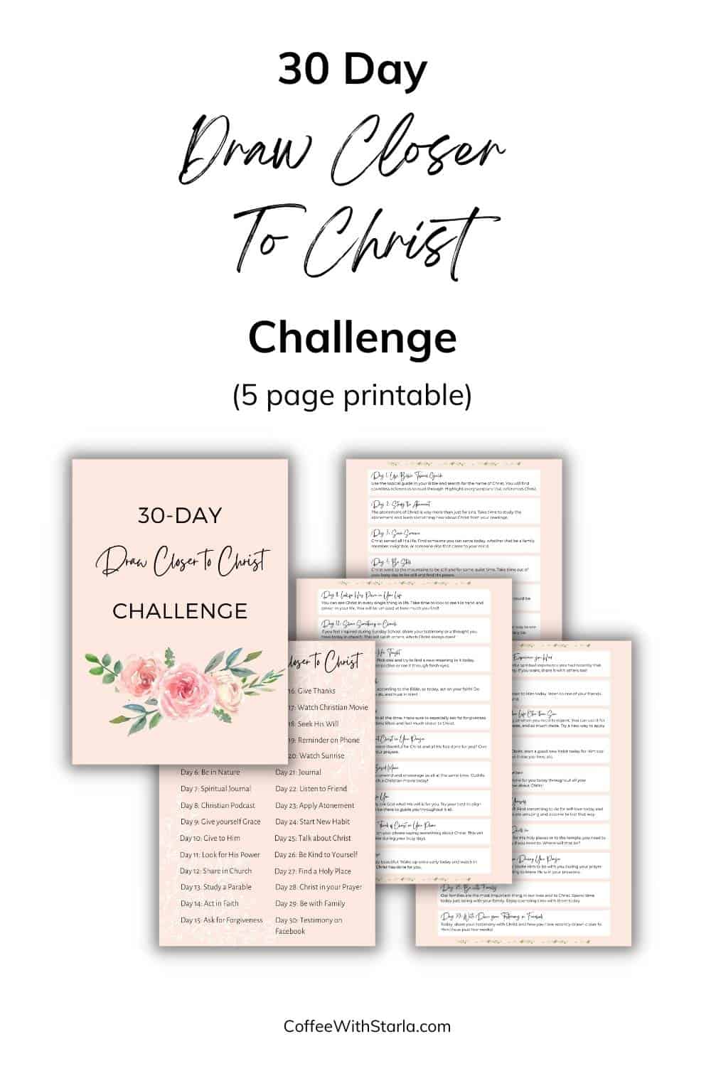 30 Activities For Drawing Closer to God - Coffee With Starla
