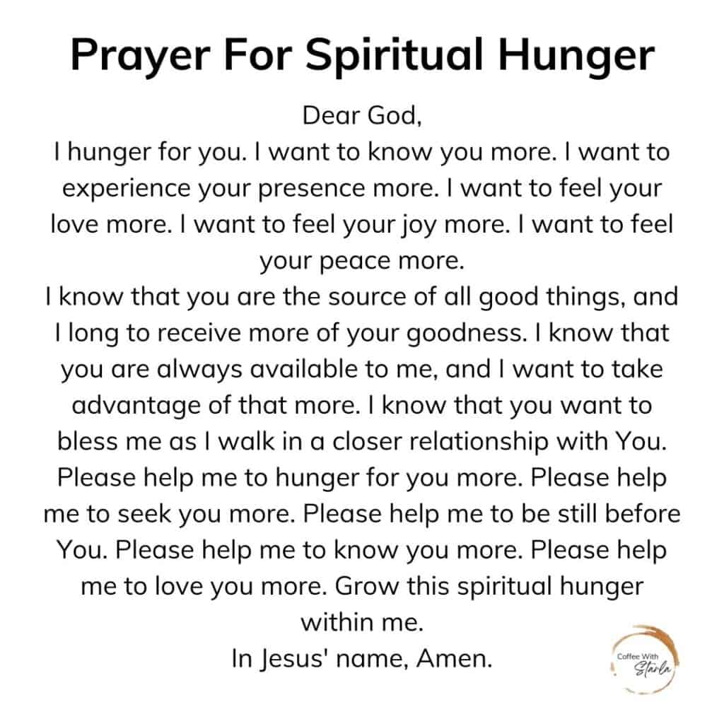 5 Ways To Stir Up Spiritual Hunger - Coffee With Starla