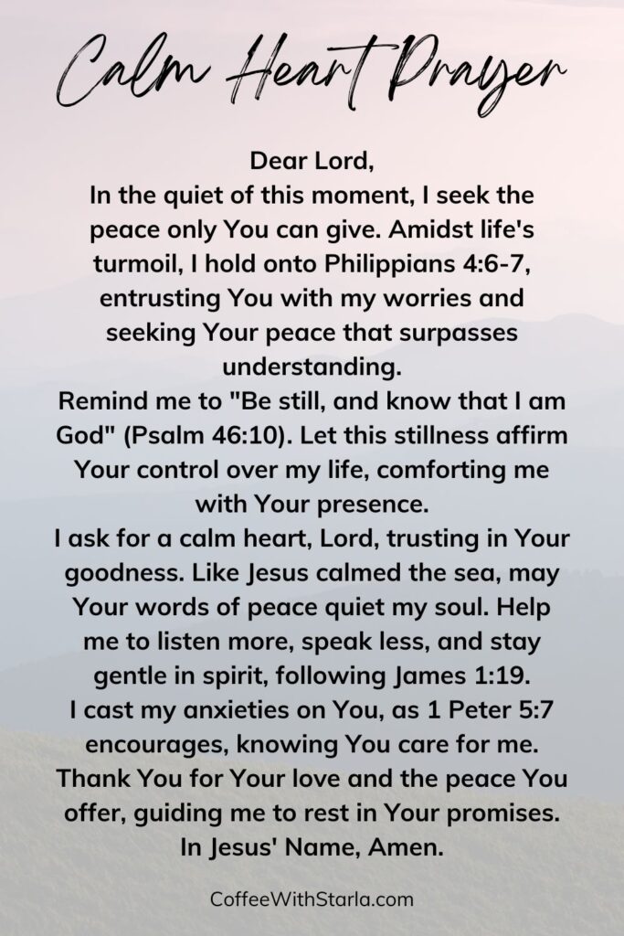 Stay Calm Bible Verse: Finding Peace in Turmoil - Coffee With Starla
