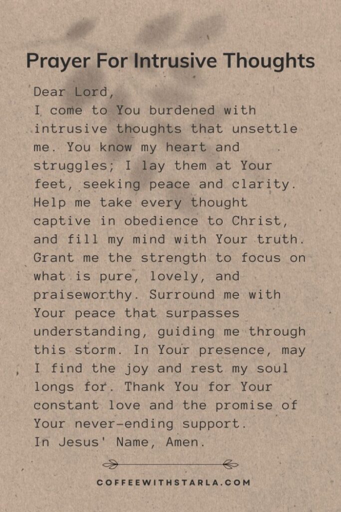 26 Bible Verses For Intrusive Thoughts + Meanings Explained - Coffee ...